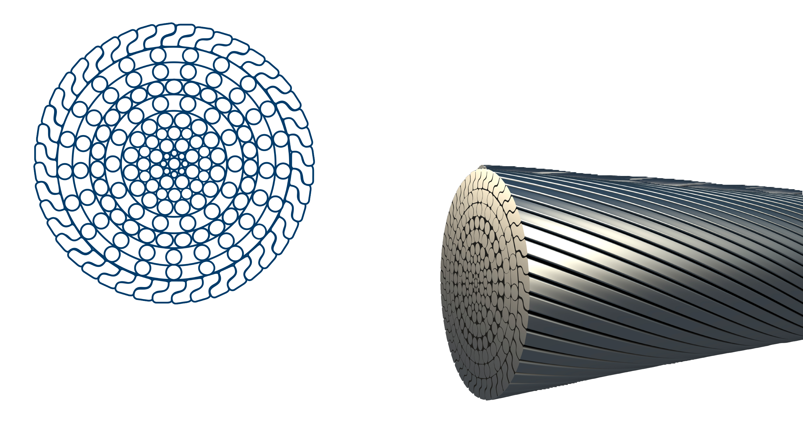 Bridon Tiger® Full Lock Guide Ropes - Bekaert